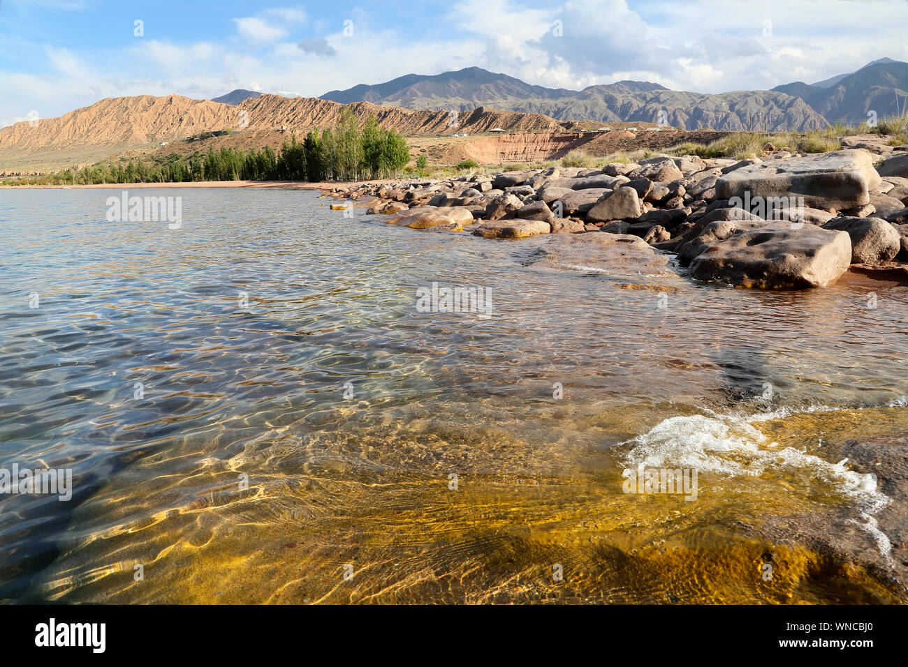 Lake Issyk-kyl, Kyrgyzstan Stock Photo - Alamy