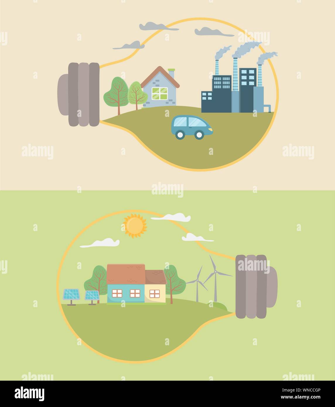 light bulb design, Save energy ecology power eco and environment theme ...