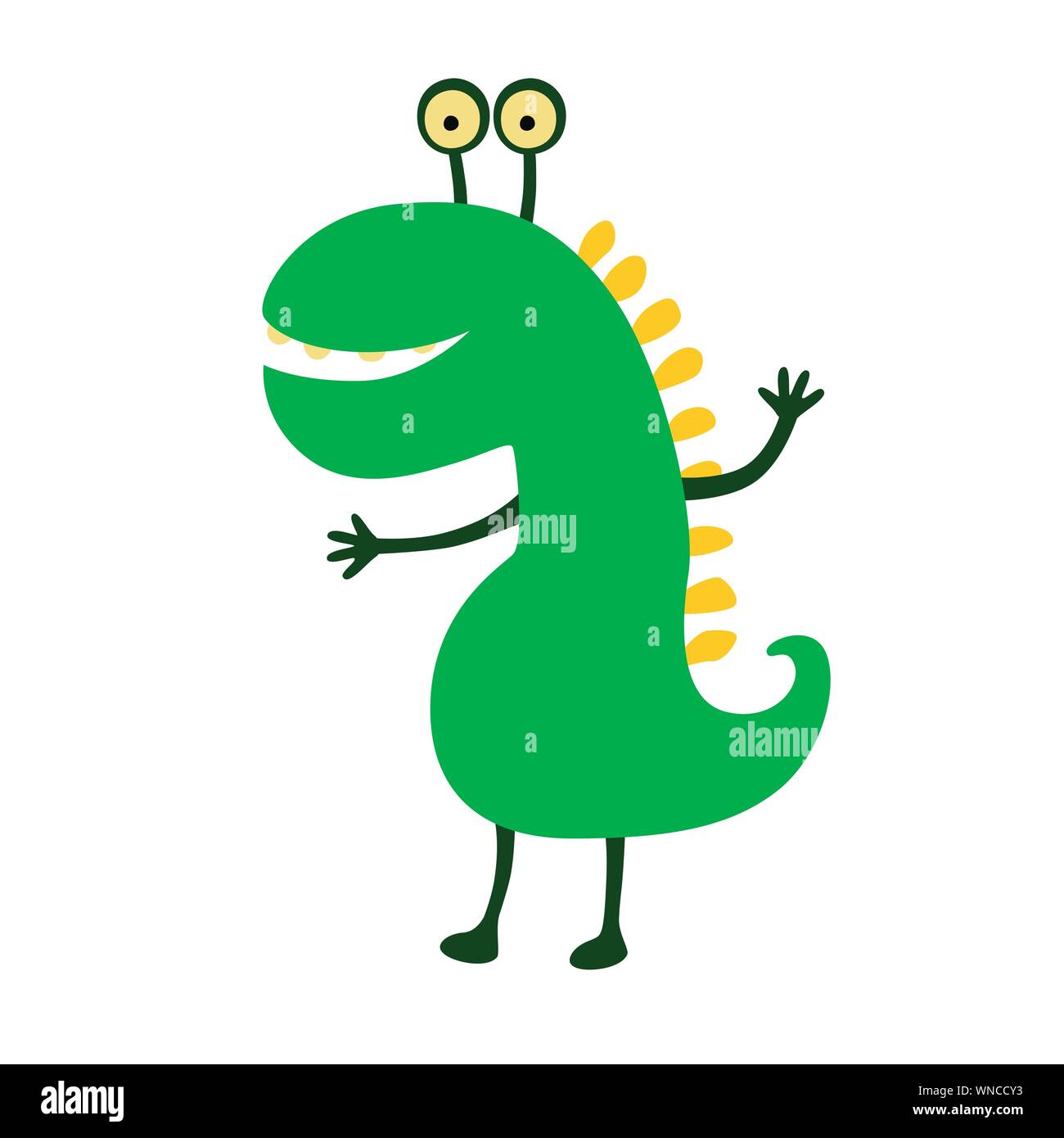 Cheerful smiling dino Cut Out Stock Images & Pictures - Alamy
