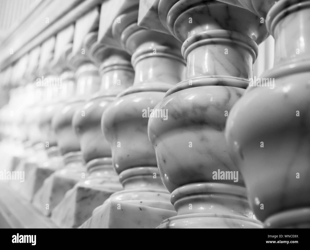 White marble balustrade hi-res stock photography and images - Alamy