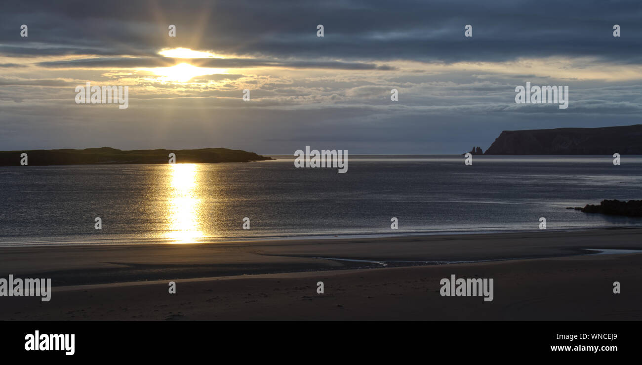 Sangobeg summer sunrise, Sutherland Stock Photo - Alamy