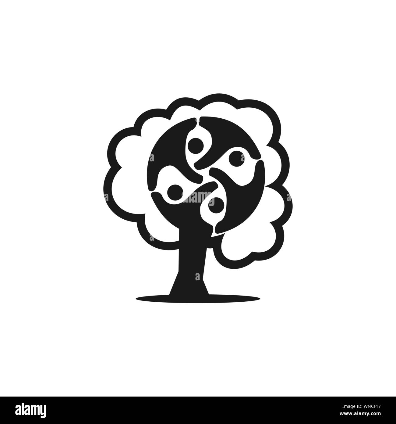 Commitment Teamwork Together Business Black Logo Illustration Vector Stock Vector Image & Art ...