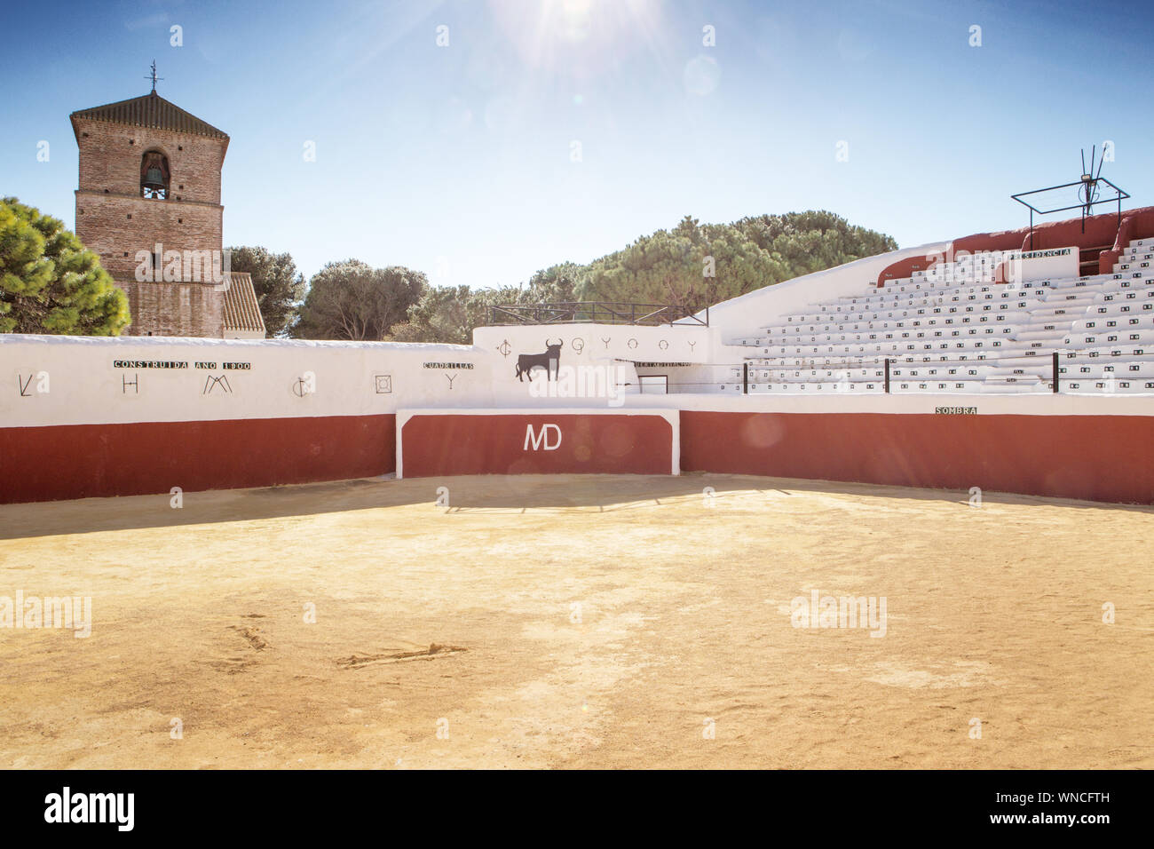 inside the bull ring in mijas in spain Stock Photo - Alamy