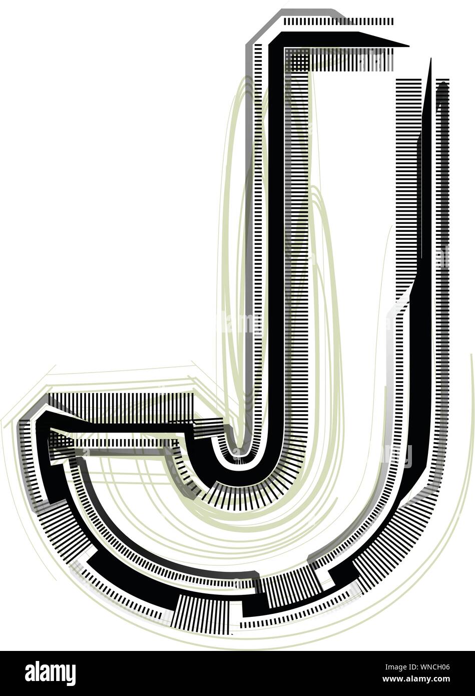technological font. LETTER J Stock Vector Image & Art - Alamy