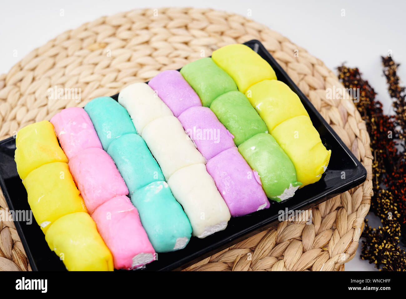 Pancake Durian, Sweet Cake make from Durian Fruit Stock Photo - Alamy