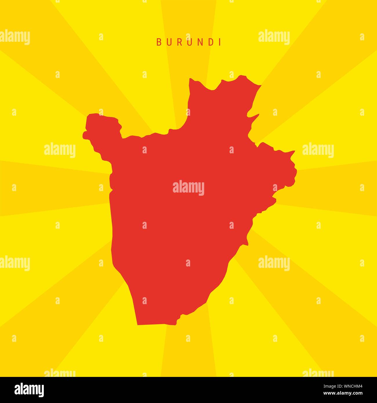 Burundi vector map hi-res stock photography and images - Alamy