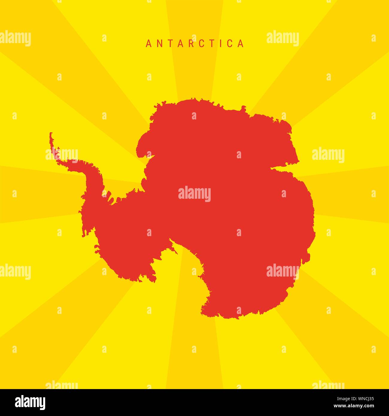 Antarctica map flat hi-res stock photography and images - Alamy