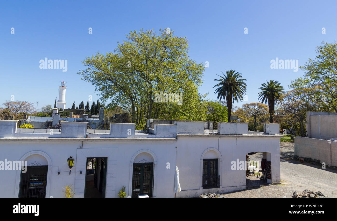 Overview of the historic and colonial center of Colonia del Sacramento ...
