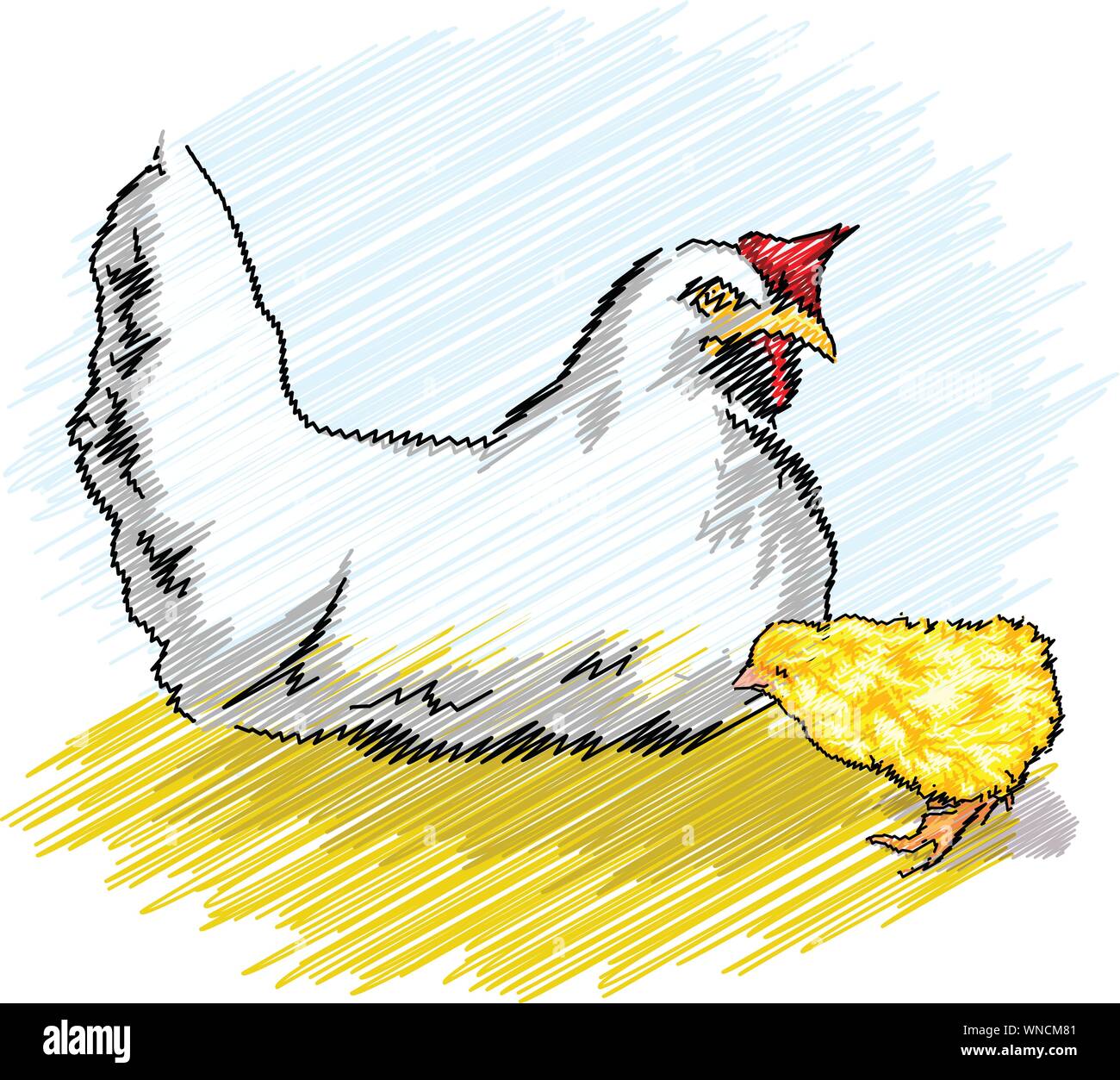Chicken in a poultry farm Stock Vector Image & Art - Alamy