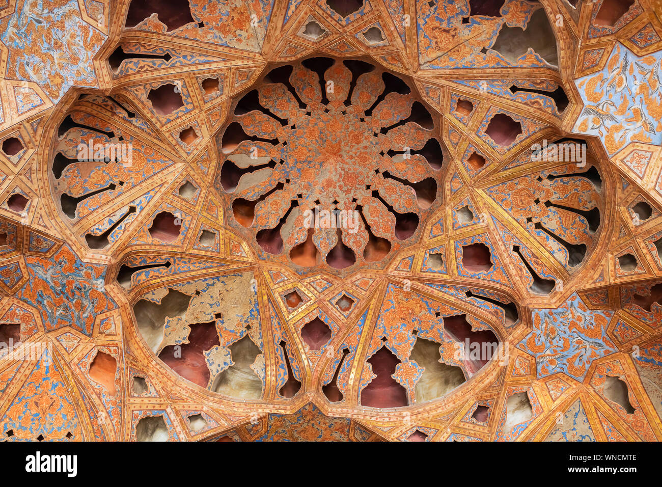 Music Hall, Ali Qapu palace, Isfahan, Isfahan Province, Iran Stock ...