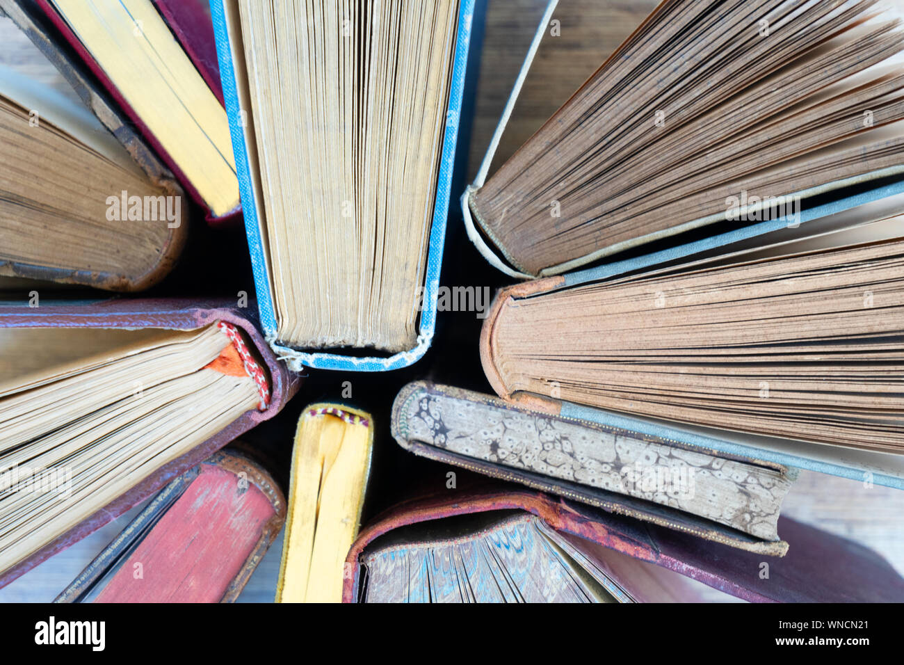 Pile of old books Stock Photo - Alamy