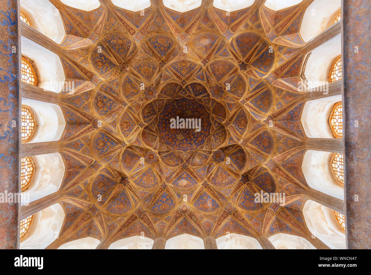 Music Hall, Ali Qapu palace, Isfahan, Isfahan Province, Iran Stock ...