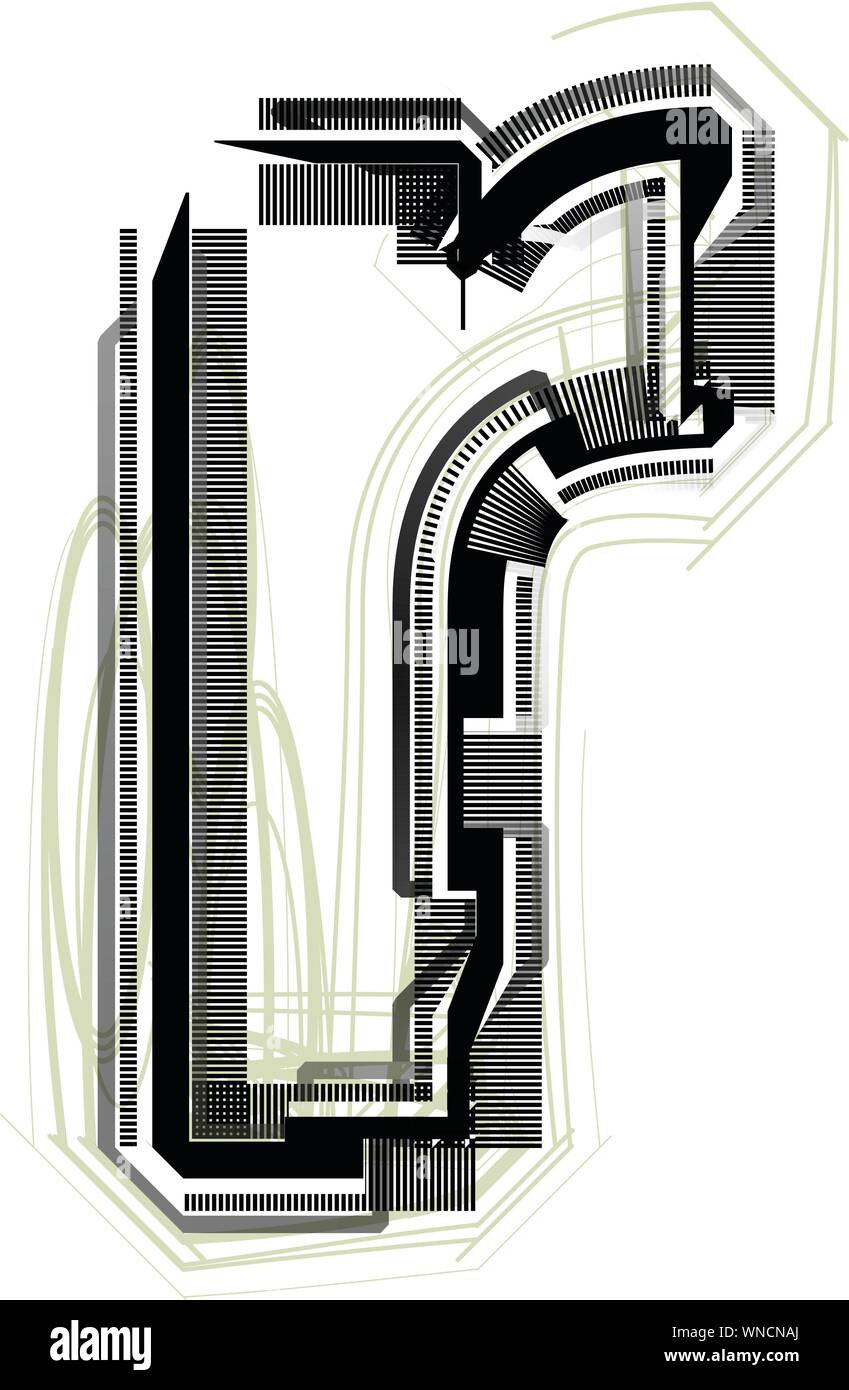 Graffiti alphabet letter r Cut Out Stock Images & Pictures - Alamy
