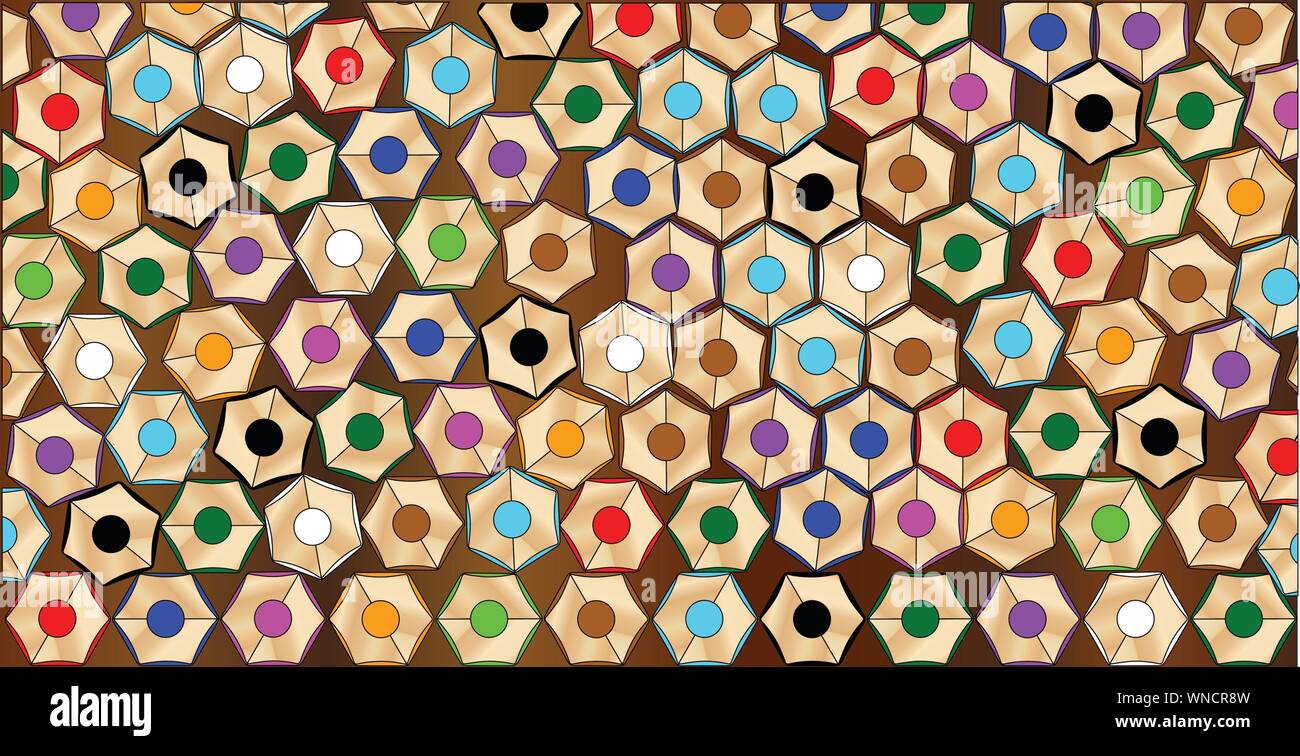 Random Coloured Pencils Stock Vector Image & Art - Alamy