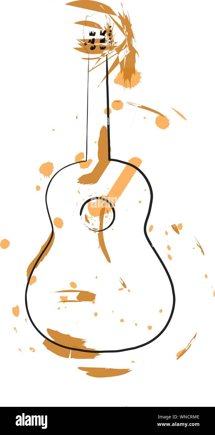 Abstract guitar illustration Stock Vector Image & Art - Alamy