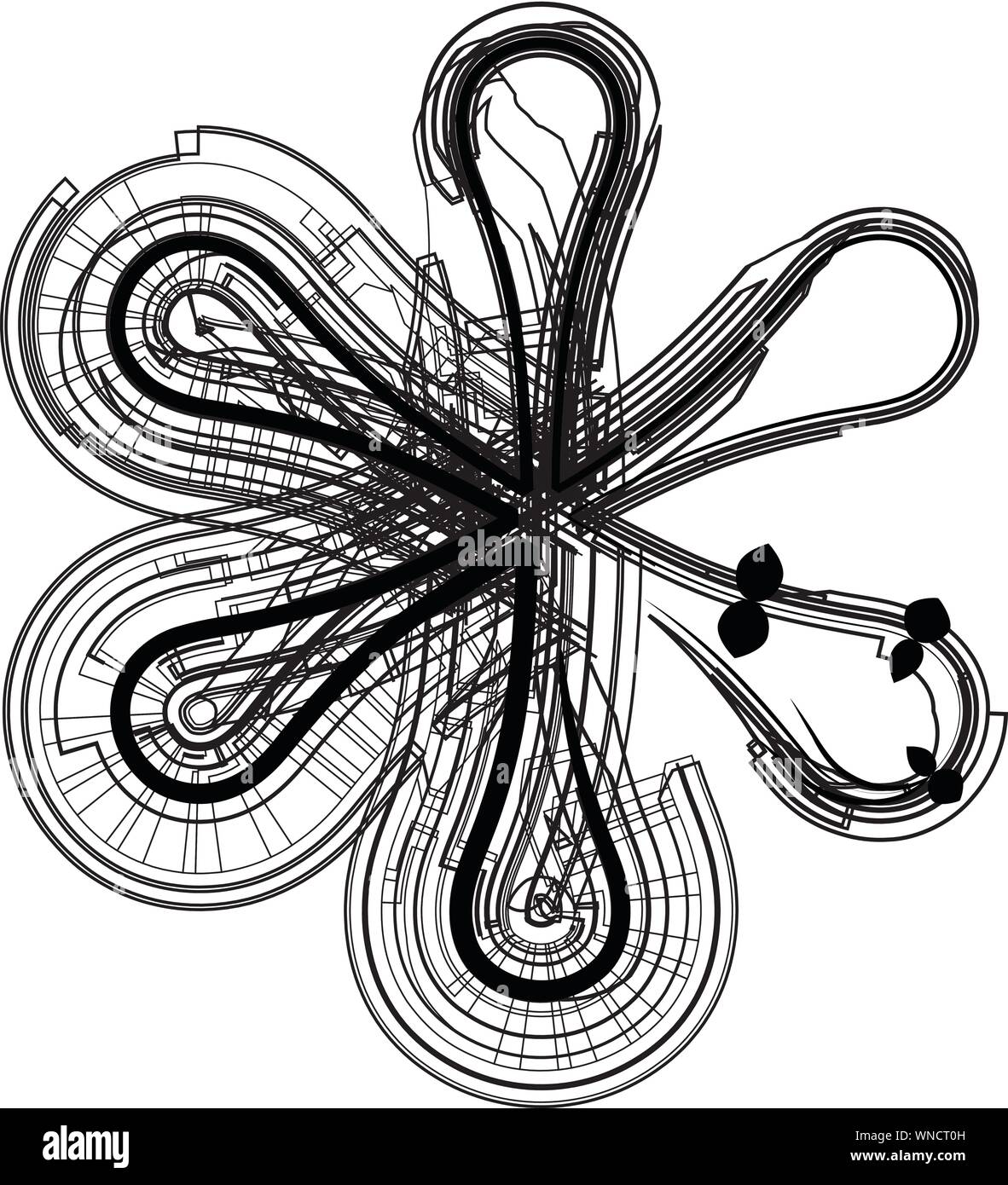 technological font symbol Stock Vector Image & Art - Alamy