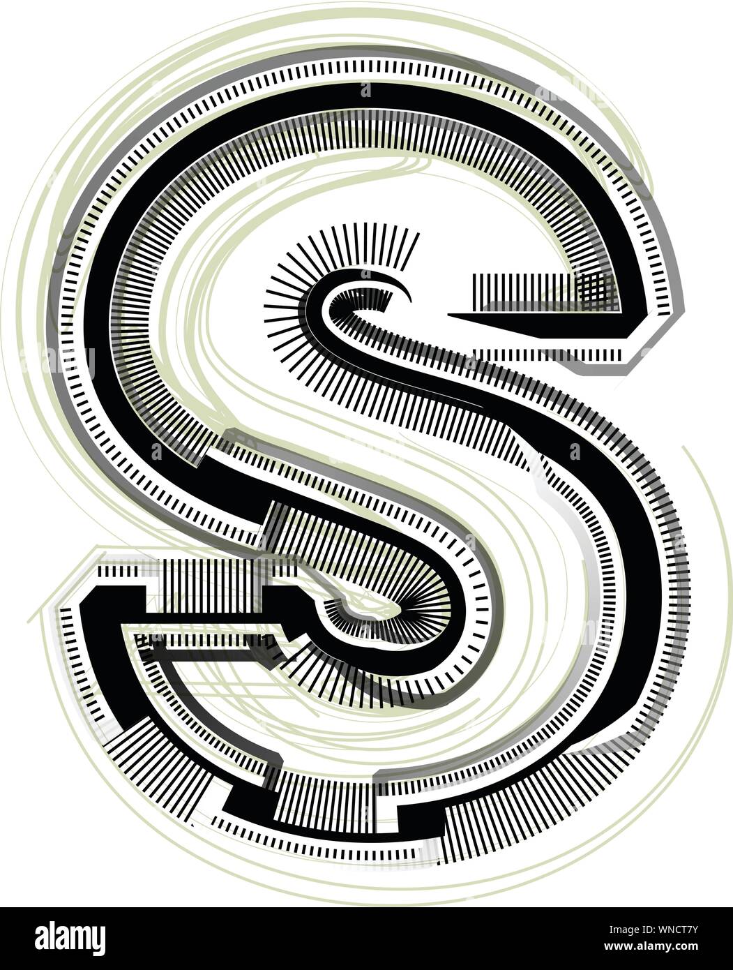 technological font. LETTER s Stock Vector Image & Art - Alamy