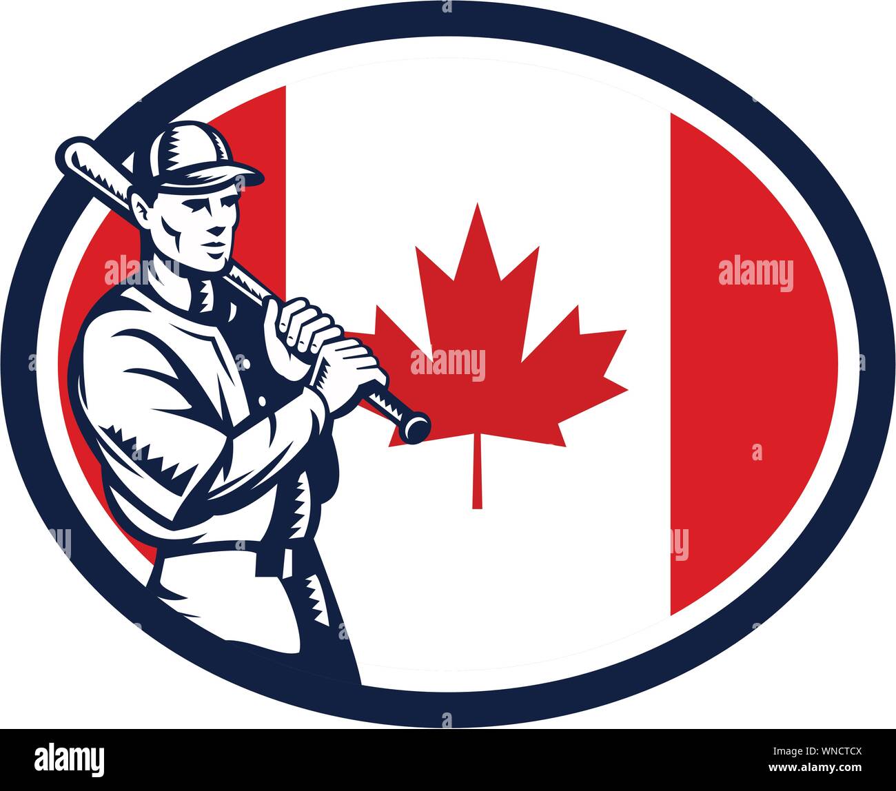 Canadian baseball Stock Vector Images - Alamy
