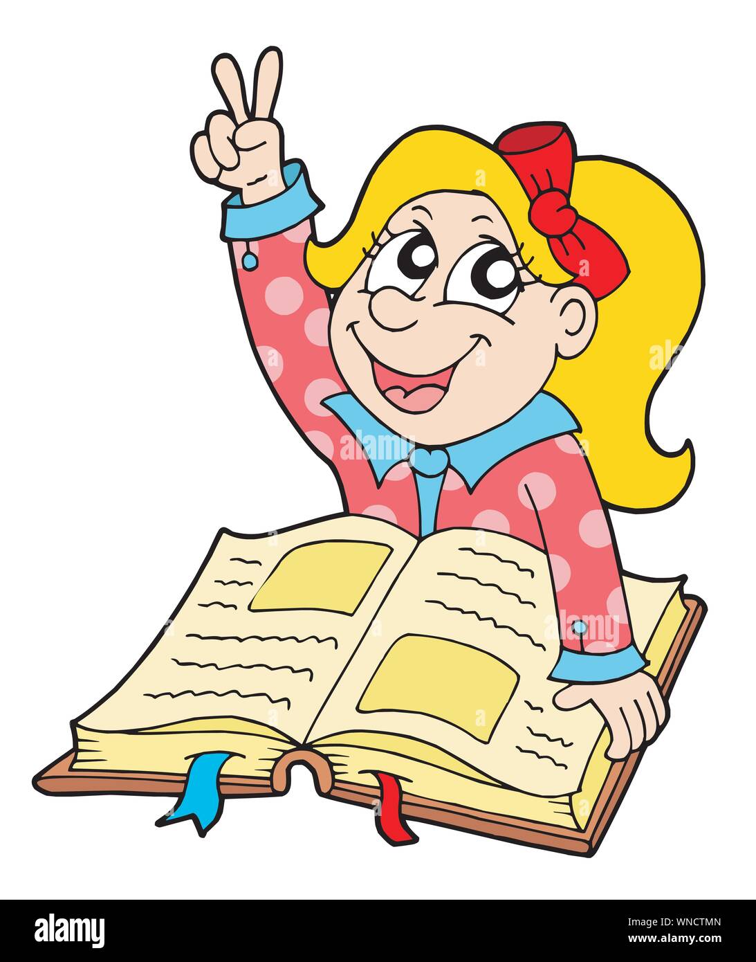 Pupils library Stock Vector Images - Alamy