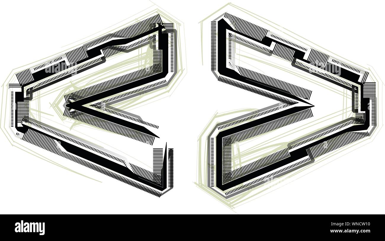 technological font symbol Stock Vector Image & Art - Alamy