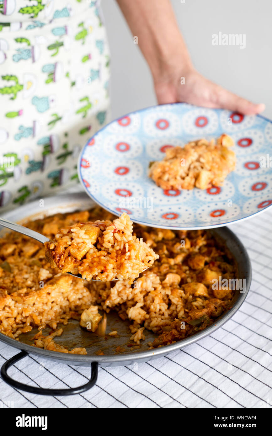 Real spanish paella hi-res stock photography and images - Alamy
