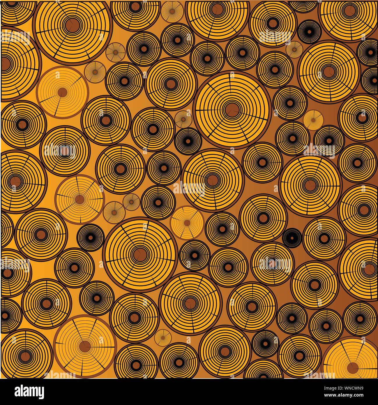 Tree rings firewood Stock Vector Images - Alamy