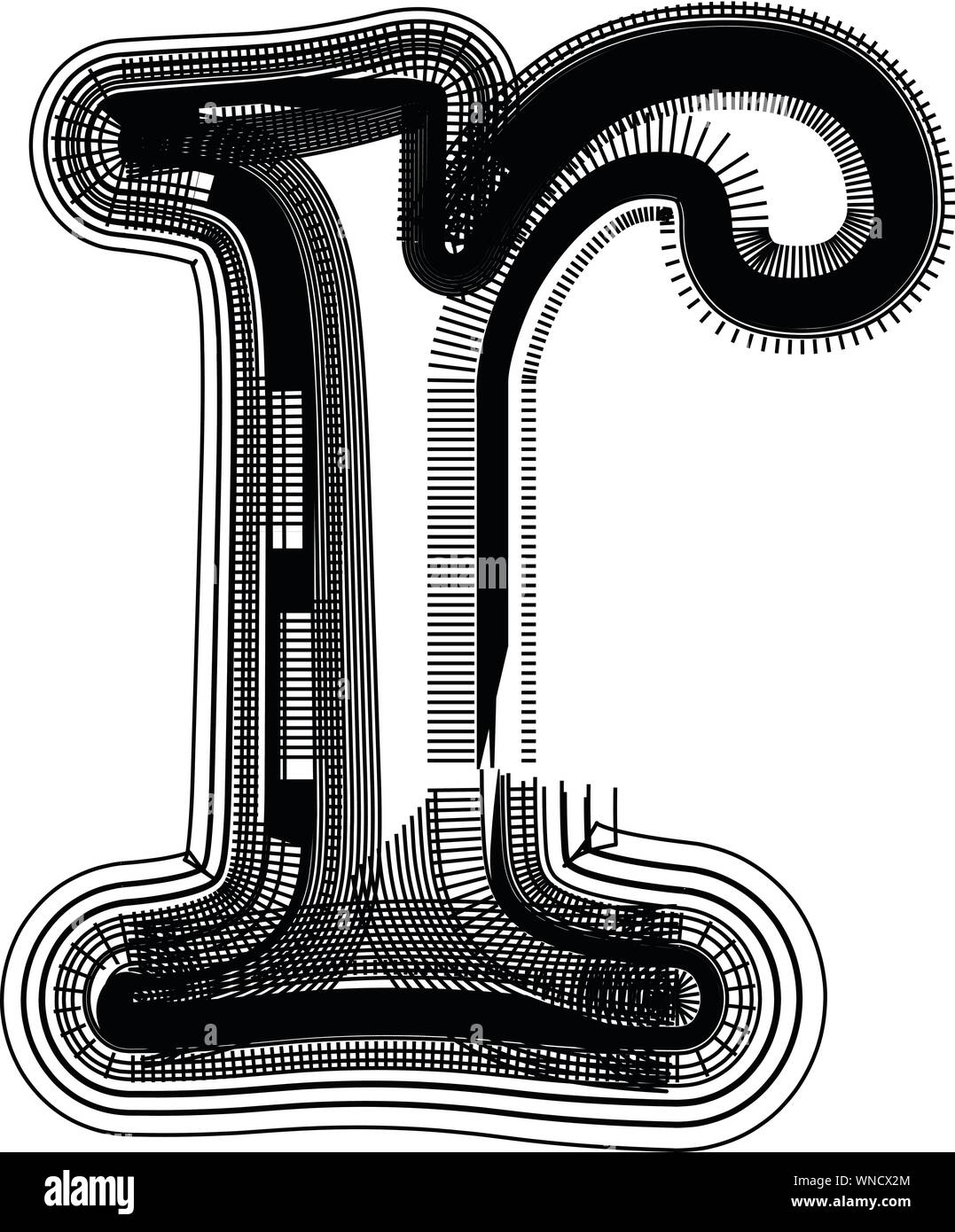 Font illustration LETTER r Stock Vector Image & Art - Alamy