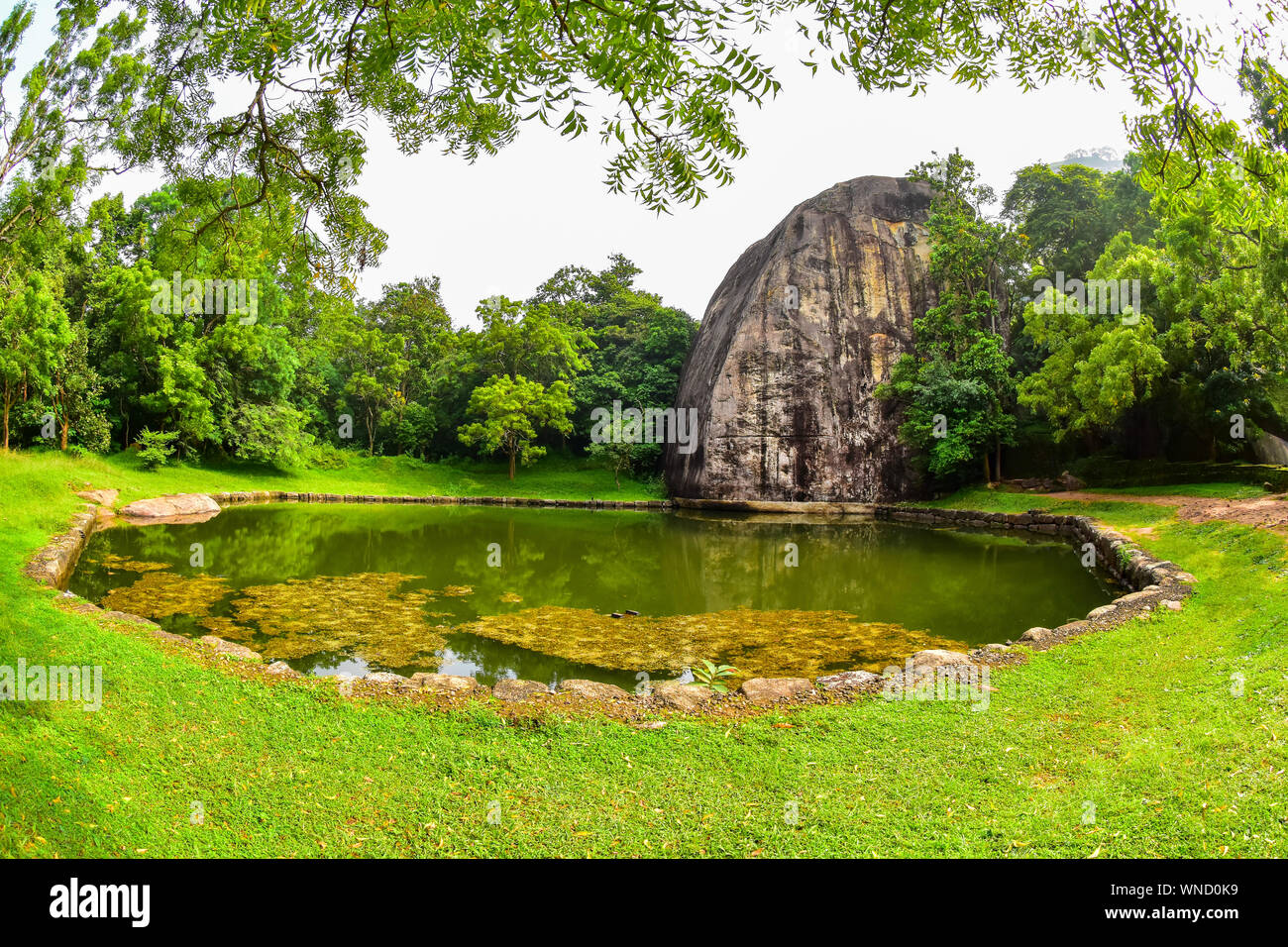 Octagonal Pool, Sigiriya, Sri Lanka Stock Photo - Alamy