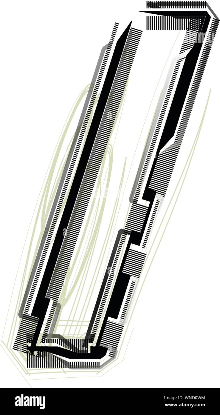 technological font symbol Stock Vector Image & Art - Alamy