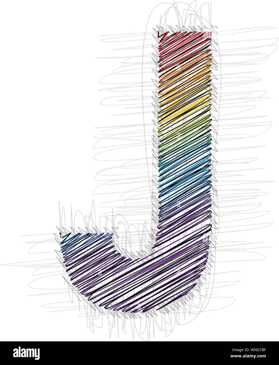 Hand lettering alphabet j hi-res stock photography and images - Alamy