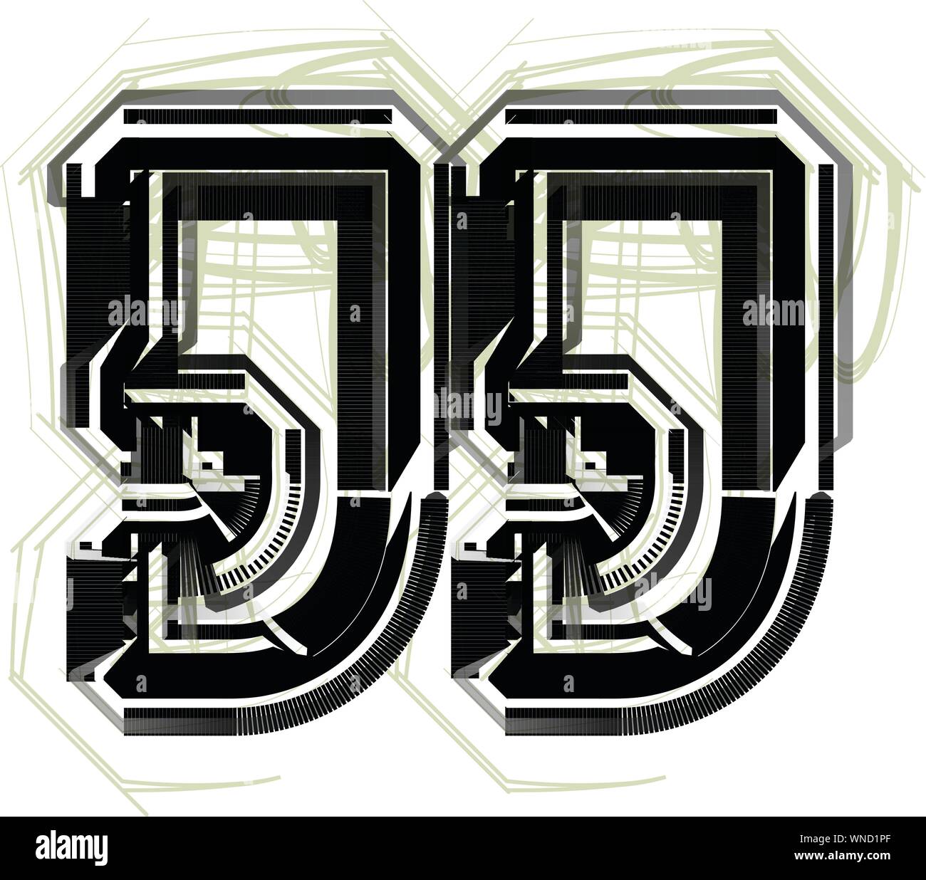 technological font symbol Stock Vector Image & Art - Alamy