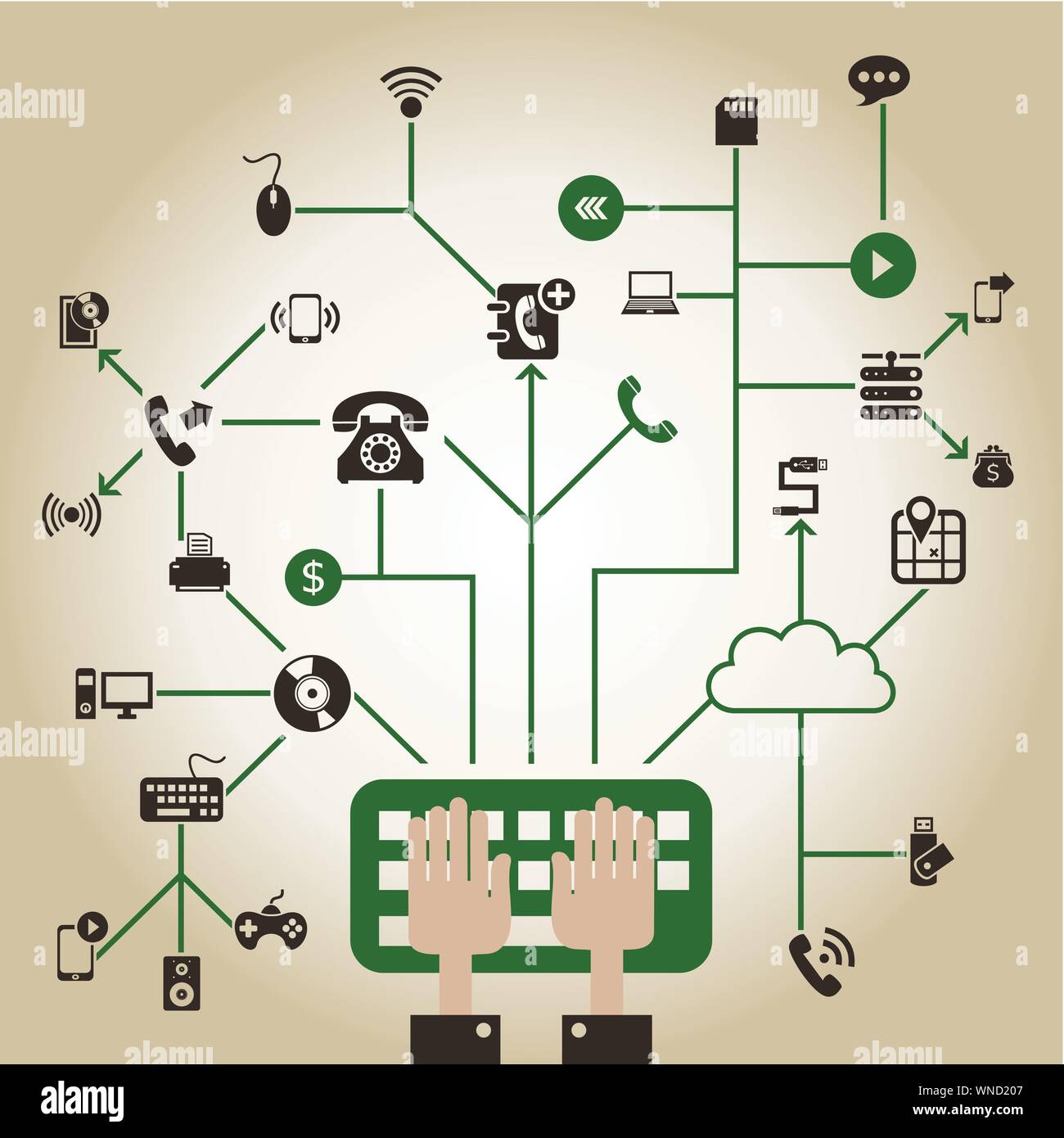 Electronics a network Stock Vector Image & Art - Alamy