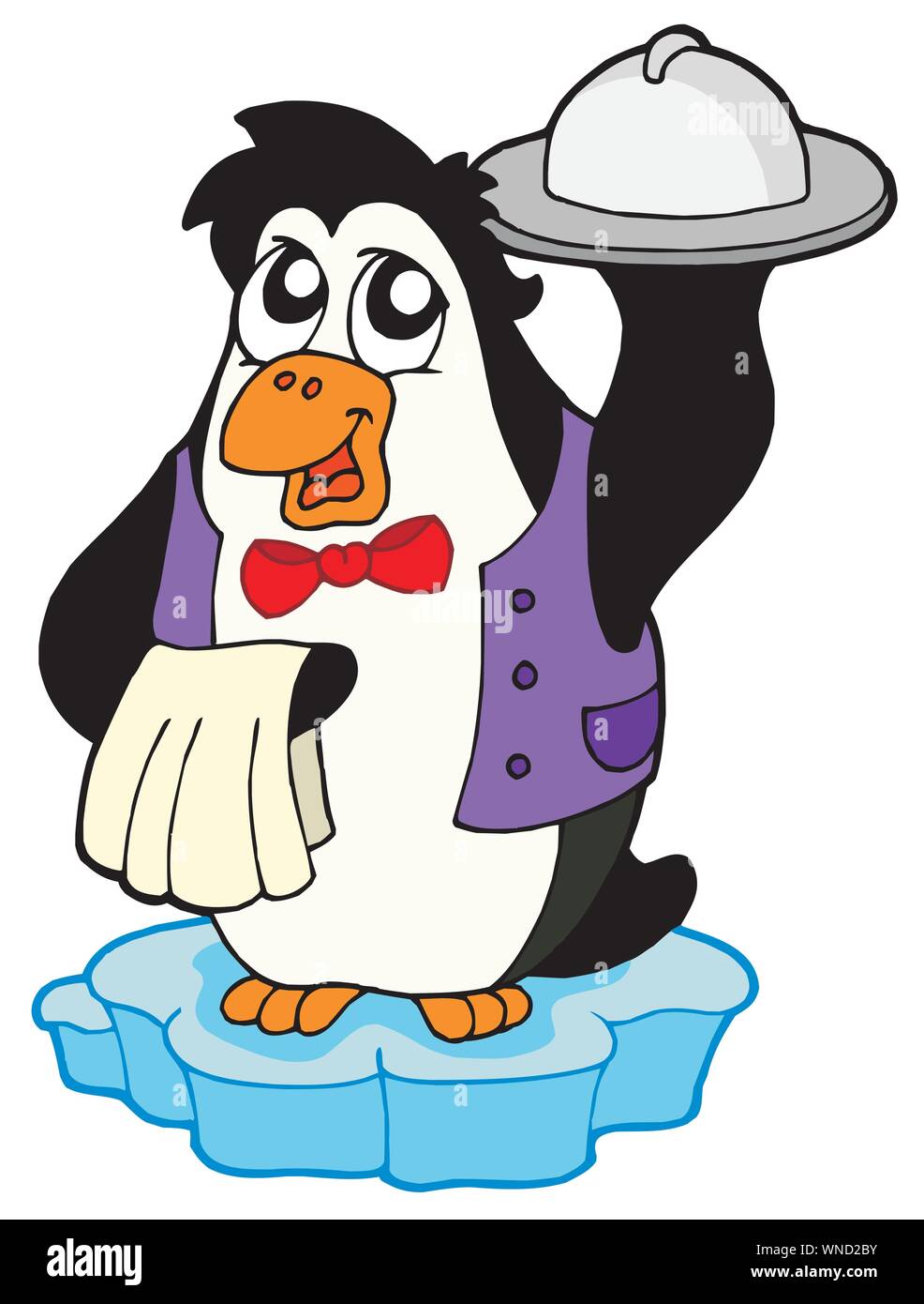 Waiter drawing hi-res stock photography and images - Alamy