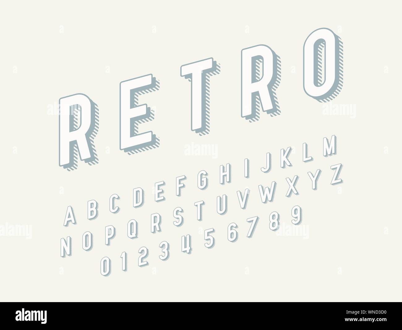 Retro color font and alphabet. Stock vector Stock Vector Image & Art ...