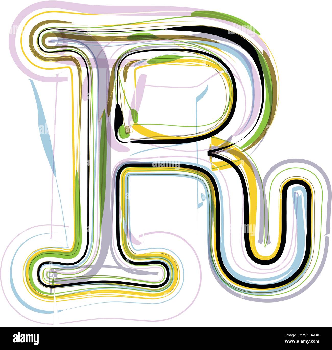 Lettering letter r hi-res stock photography and images - Alamy