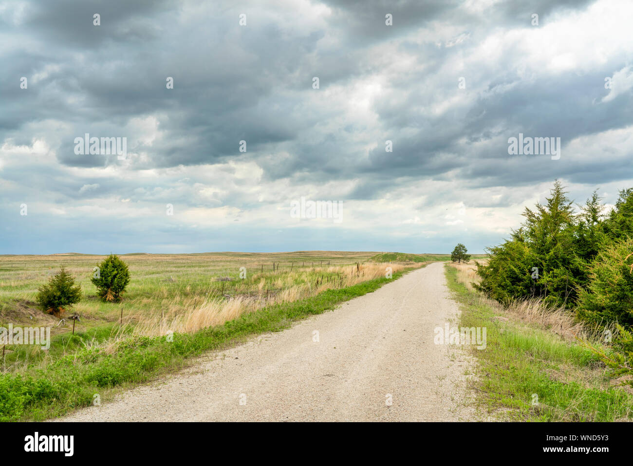 multi-use recreational Cowboy Trail in northern Nebraska near Long Pine ...