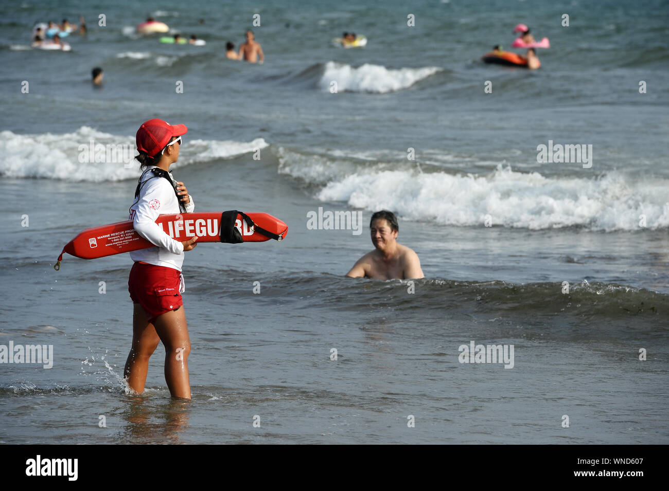 Life Guard - Kamakura beach - Japan Stock Photo - Alamy