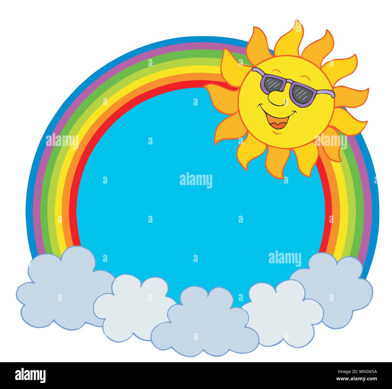 Rainbow rays Cut Out Stock Images & Pictures - Alamy