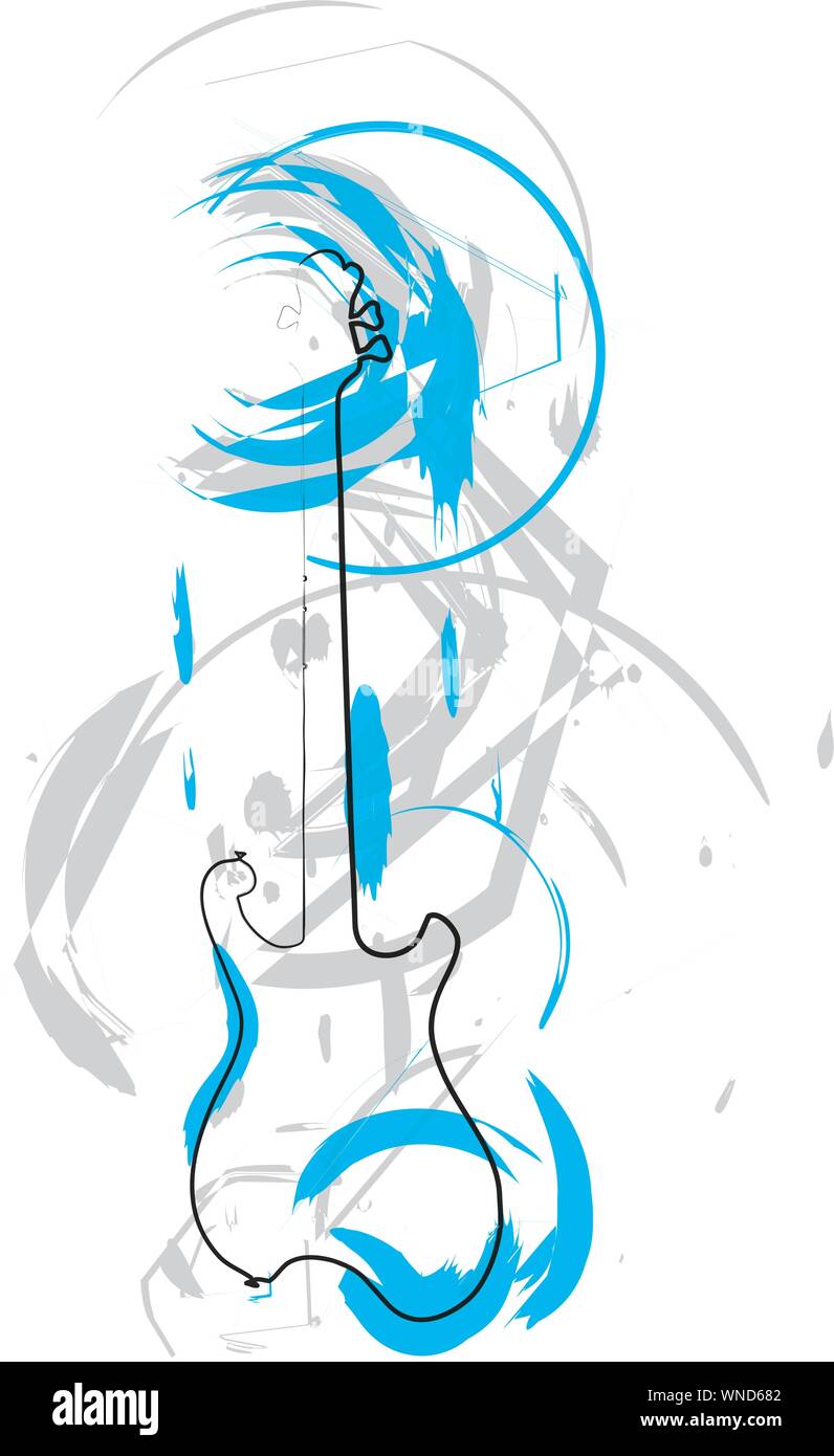 Abstract guitar illustration Stock Vector Image & Art - Alamy