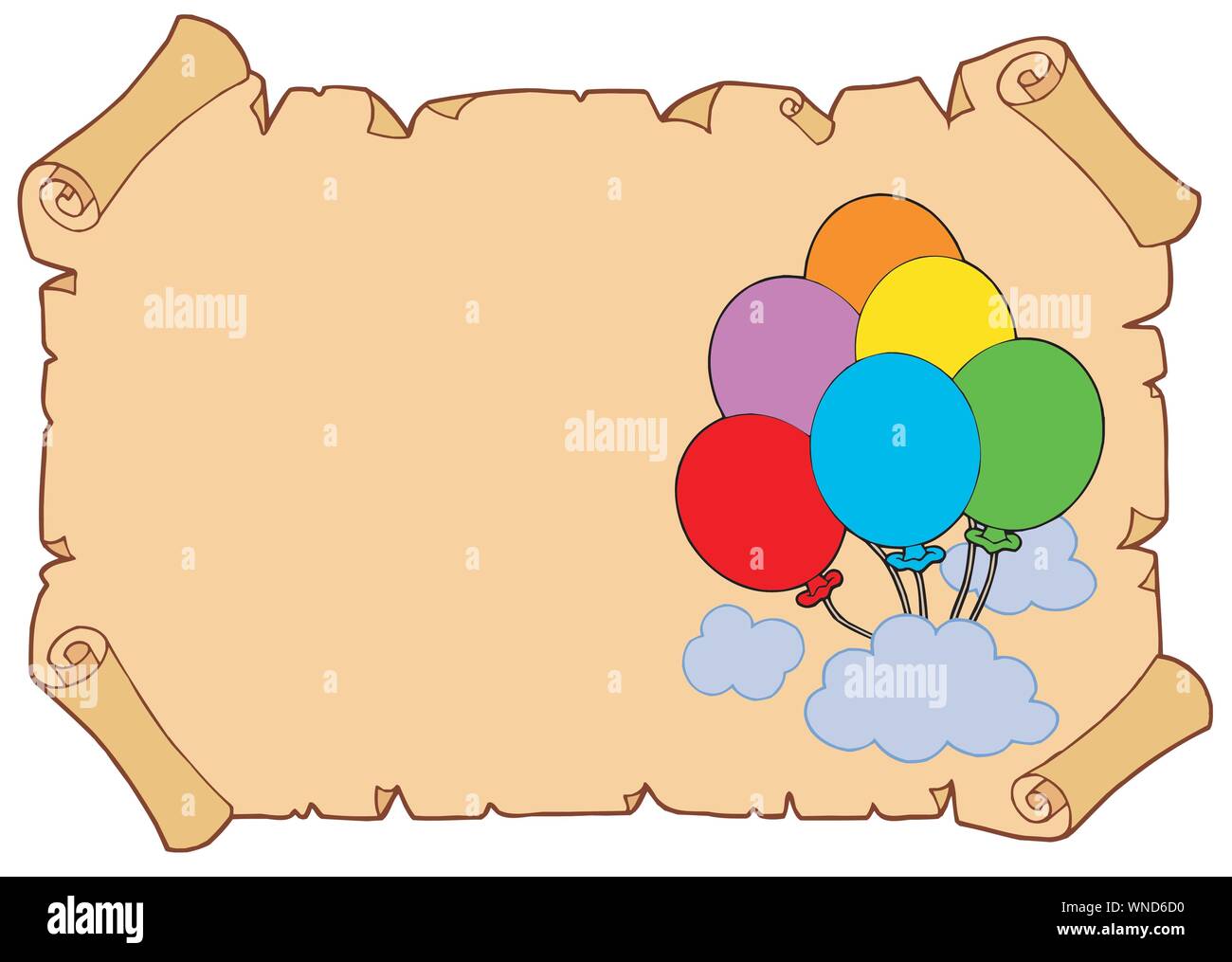 Parchment party invitation Stock Vector Image & Art - Alamy