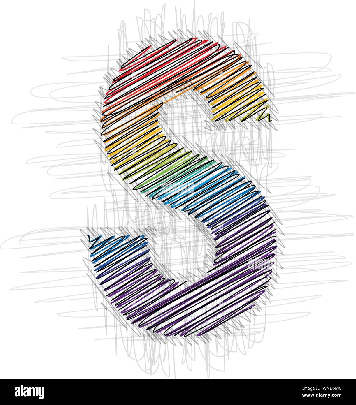 Hand drawn font LETTER s Stock Vector Image & Art - Alamy