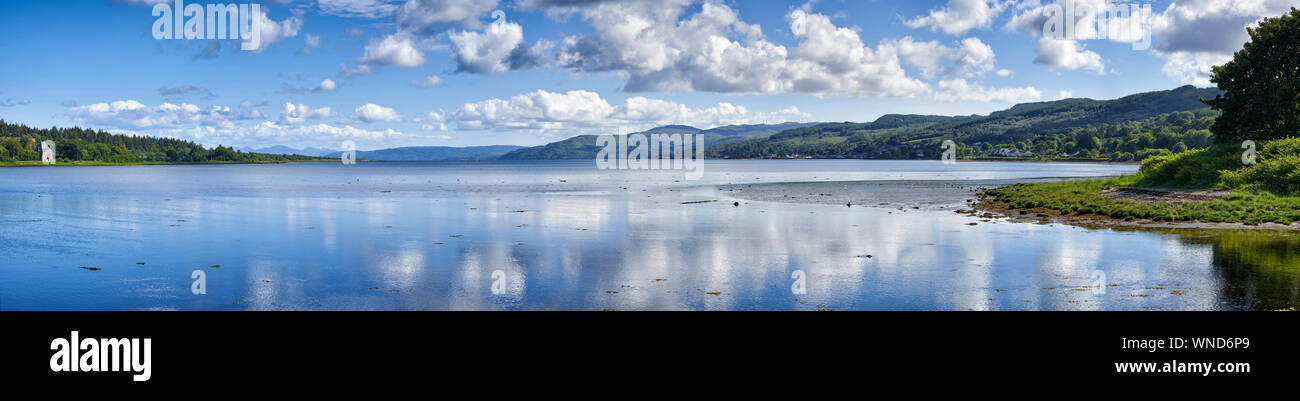 Panoramic view of Loch Gilp from Lochgilphead,Scotland Stock Photo - Alamy
