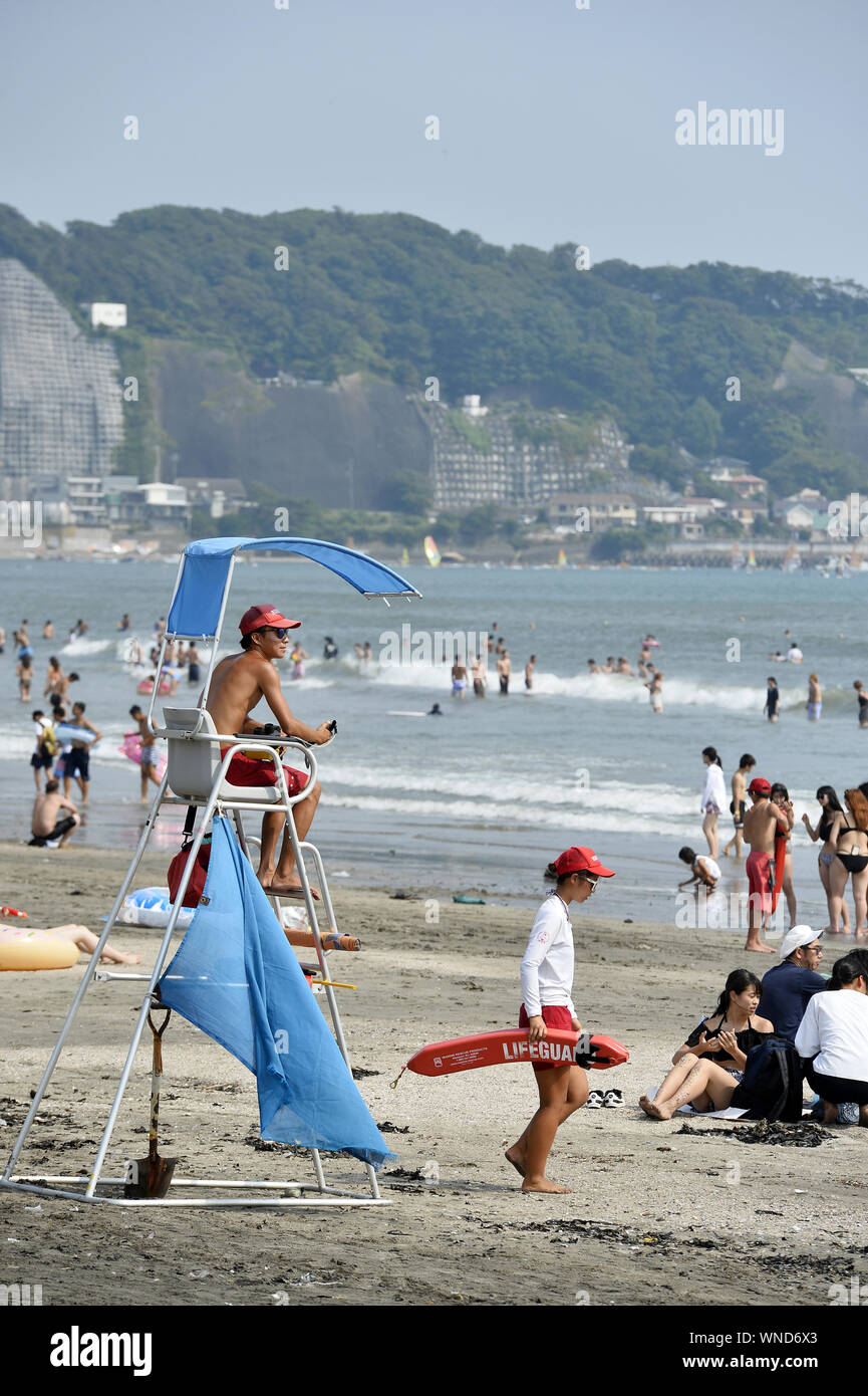 Life Guard - Kamakura beach - Japan Stock Photo - Alamy