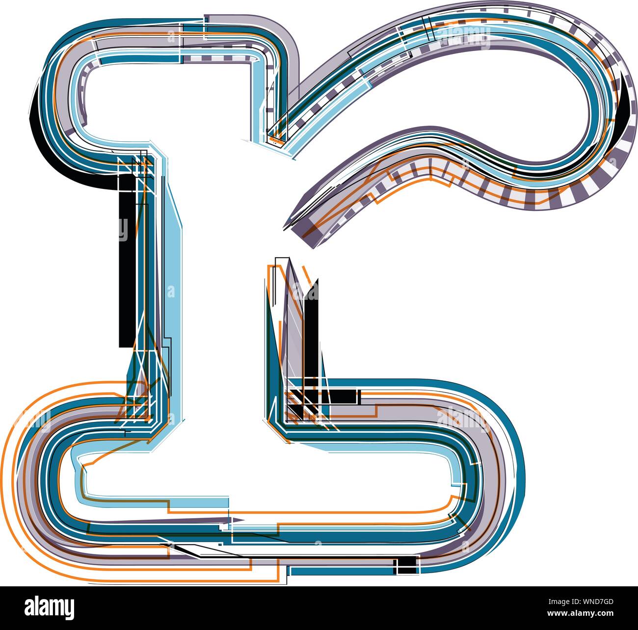 Font Illustration letter r Stock Vector Image & Art - Alamy