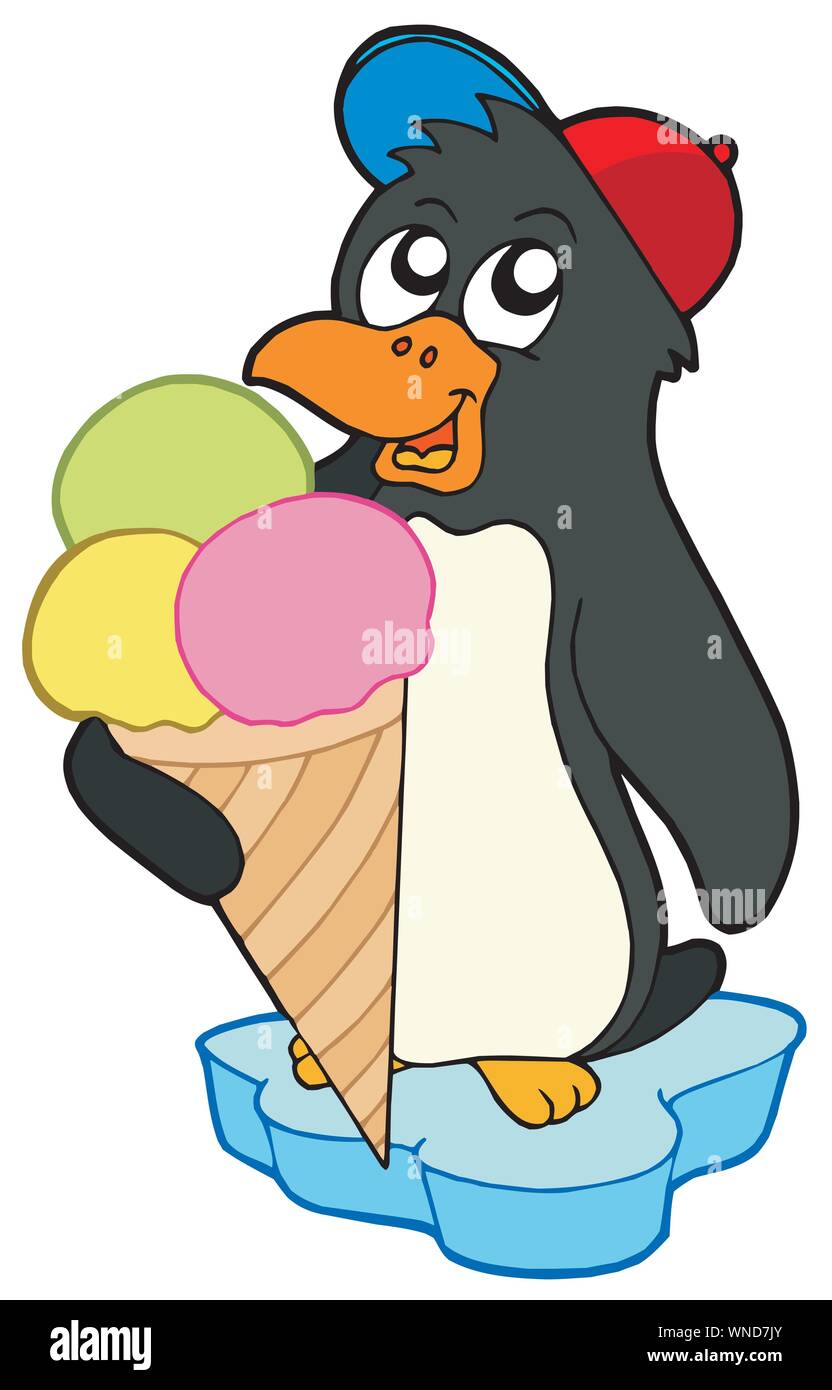 Eating penguin Stock Vector Images - Alamy
