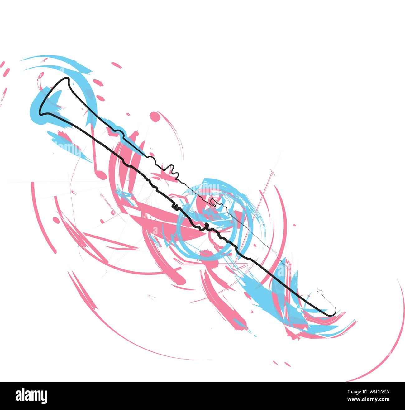 abstract Flute illustration Stock Vector Image & Art - Alamy