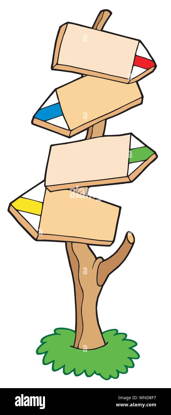 Tree directions Cut Out Stock Images & Pictures - Alamy