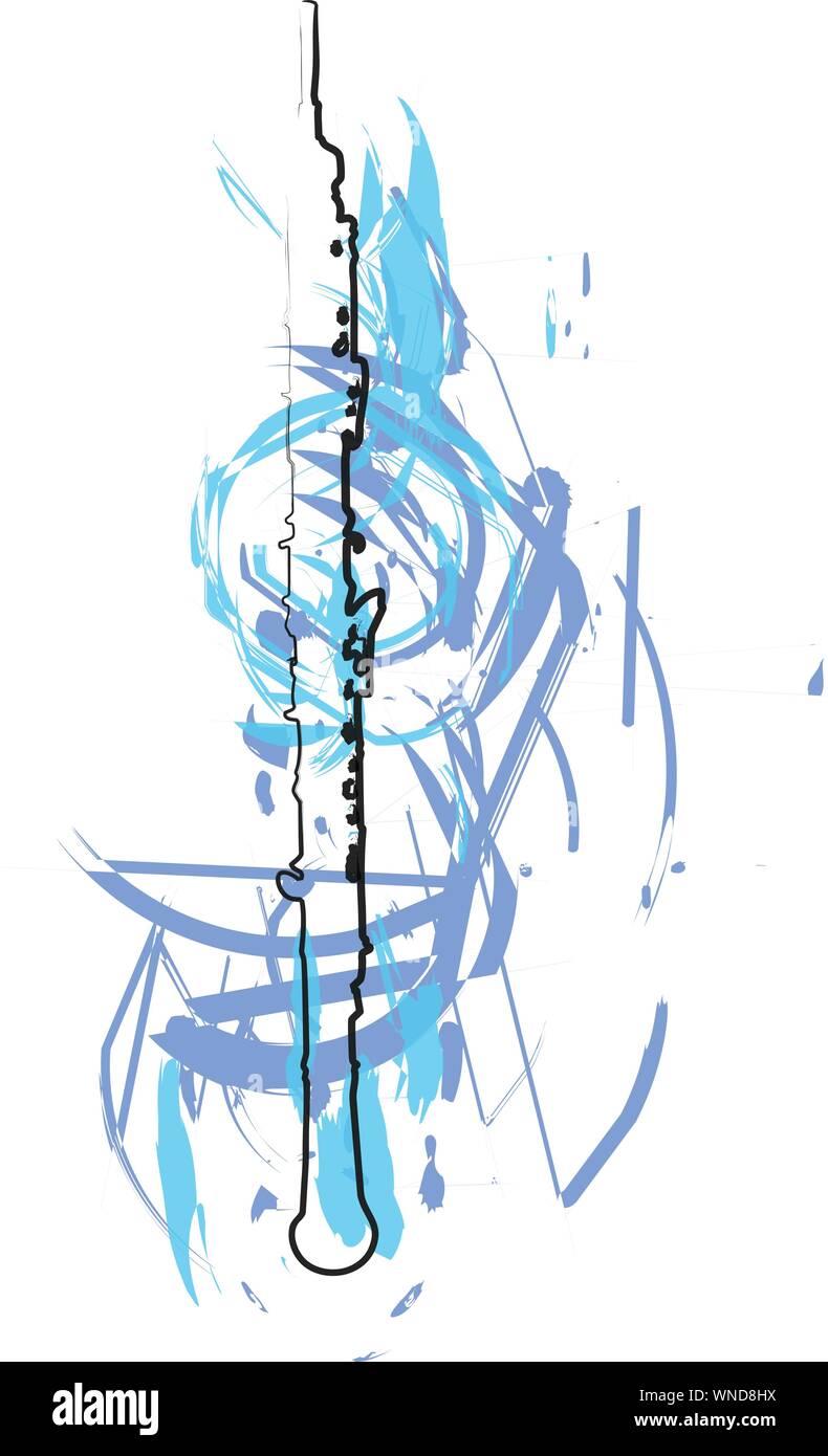 abstract Flute illustration Stock Vector Image & Art - Alamy