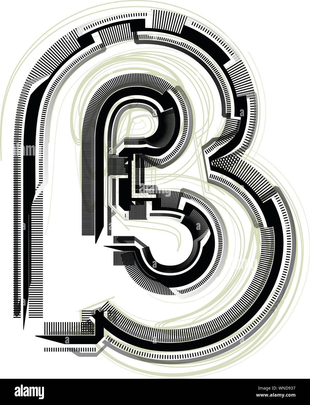 technological font symbol Stock Vector Image & Art - Alamy