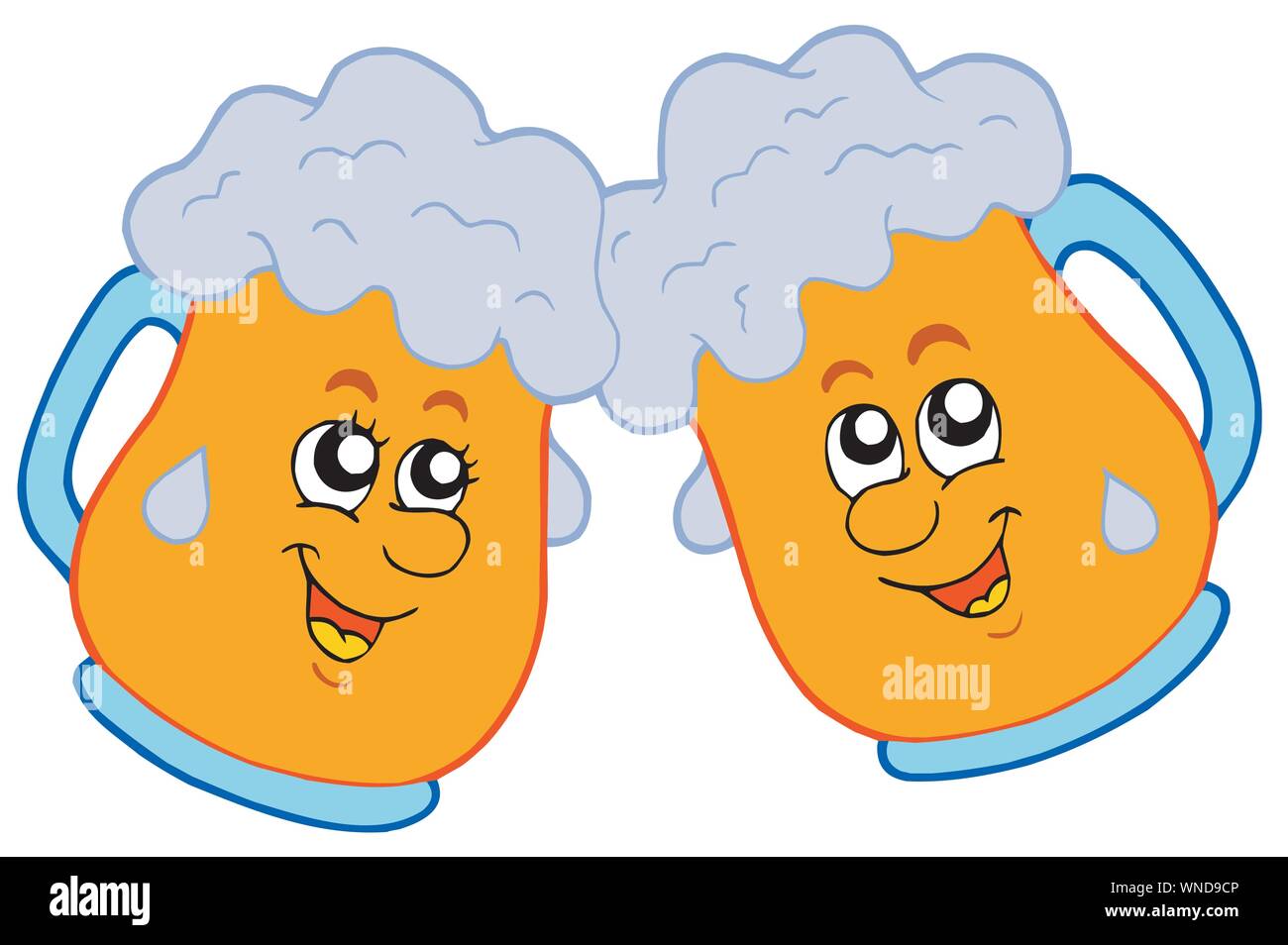 Pair of cartoon beers Stock Vector Image & Art - Alamy